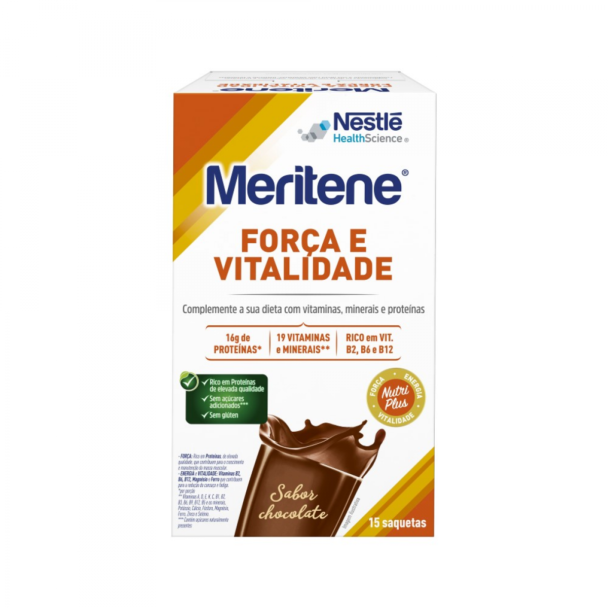 Meritene Strength and Vitality Chocolate Powder 15 Sachets - 7325944 ...